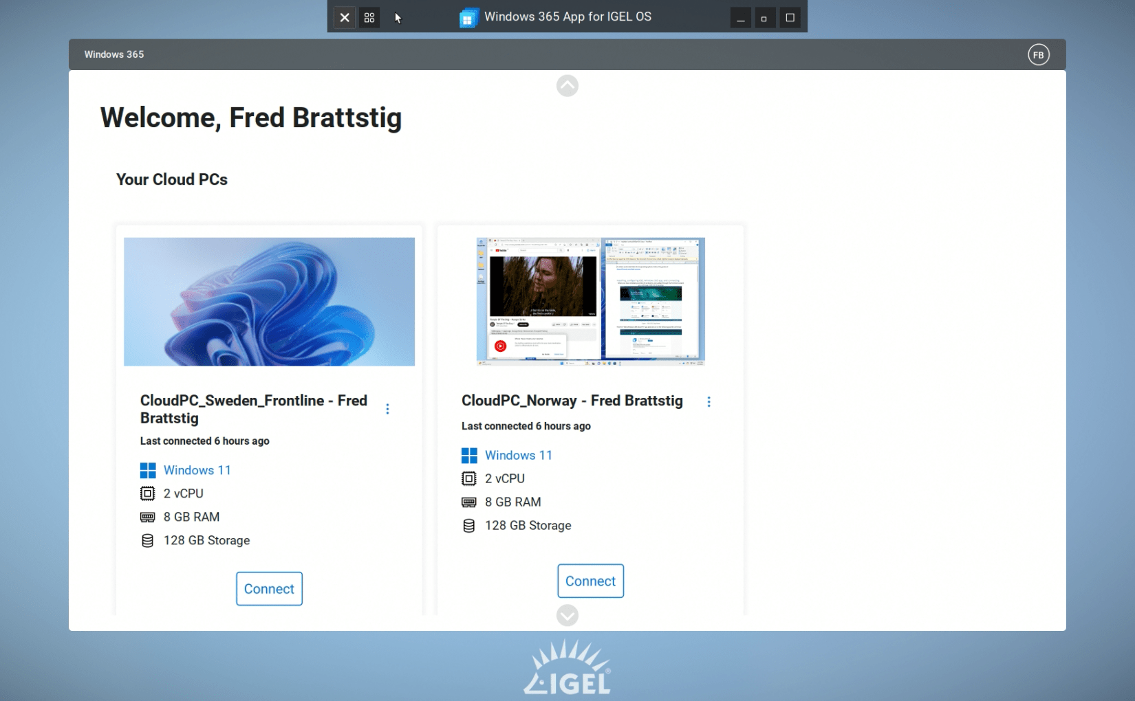 Tech preview of IGEL Windows 365 app -including IGEL boot to Windows ...